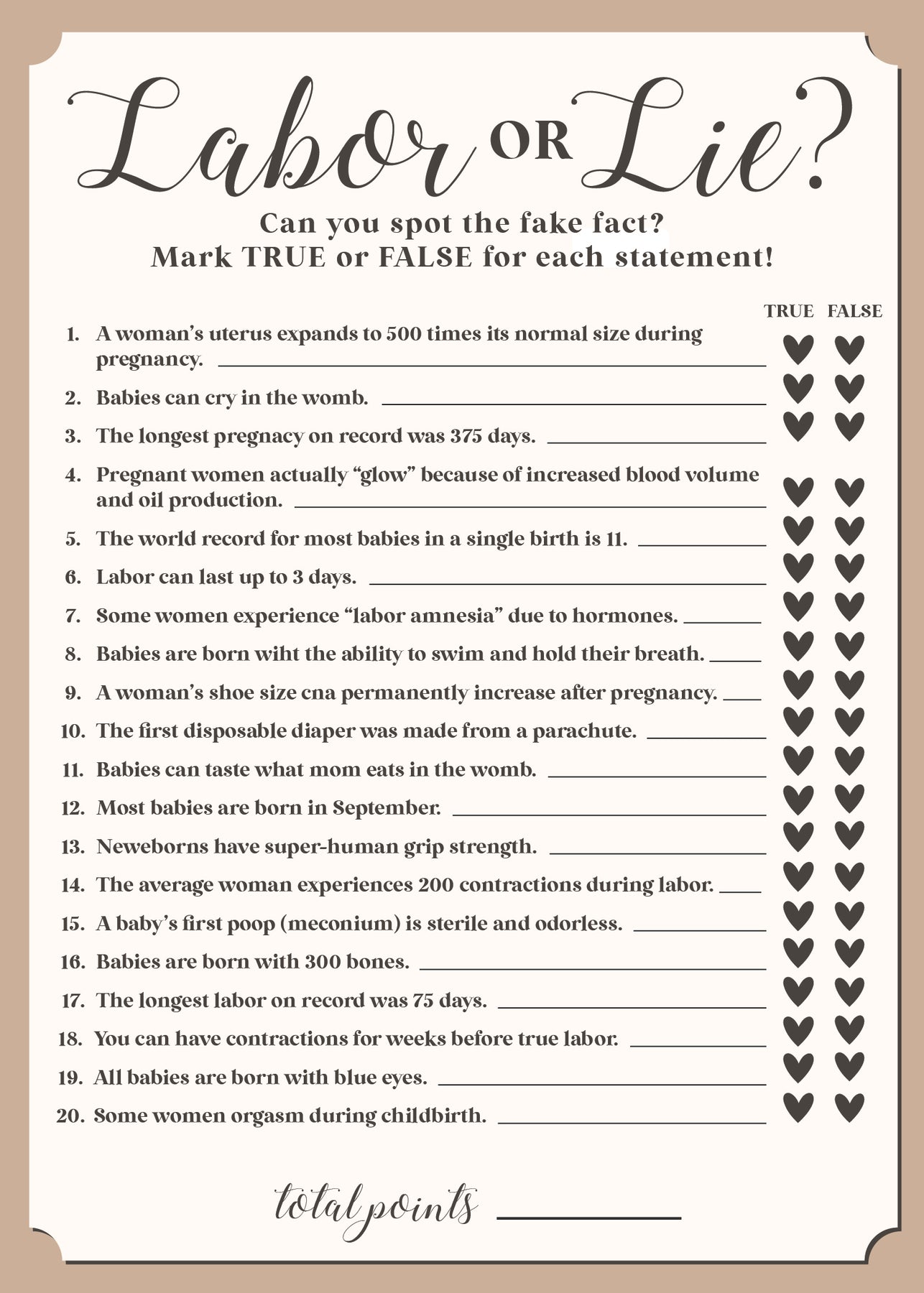 More Baby Shower Games - Free Digital Download | Caden Lane