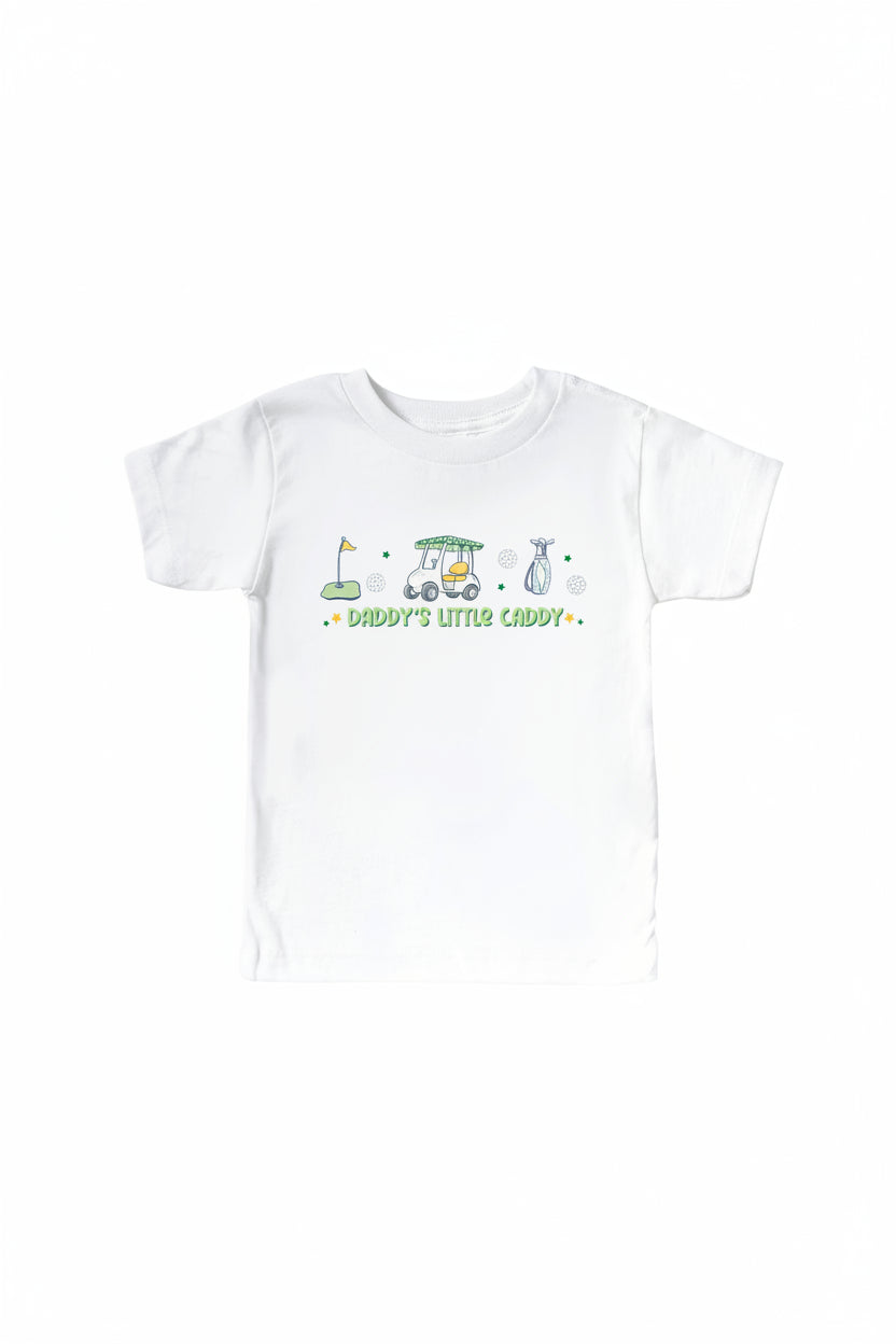Daddy's Little Caddy Kids Graphic Tee | White – Caden Lane