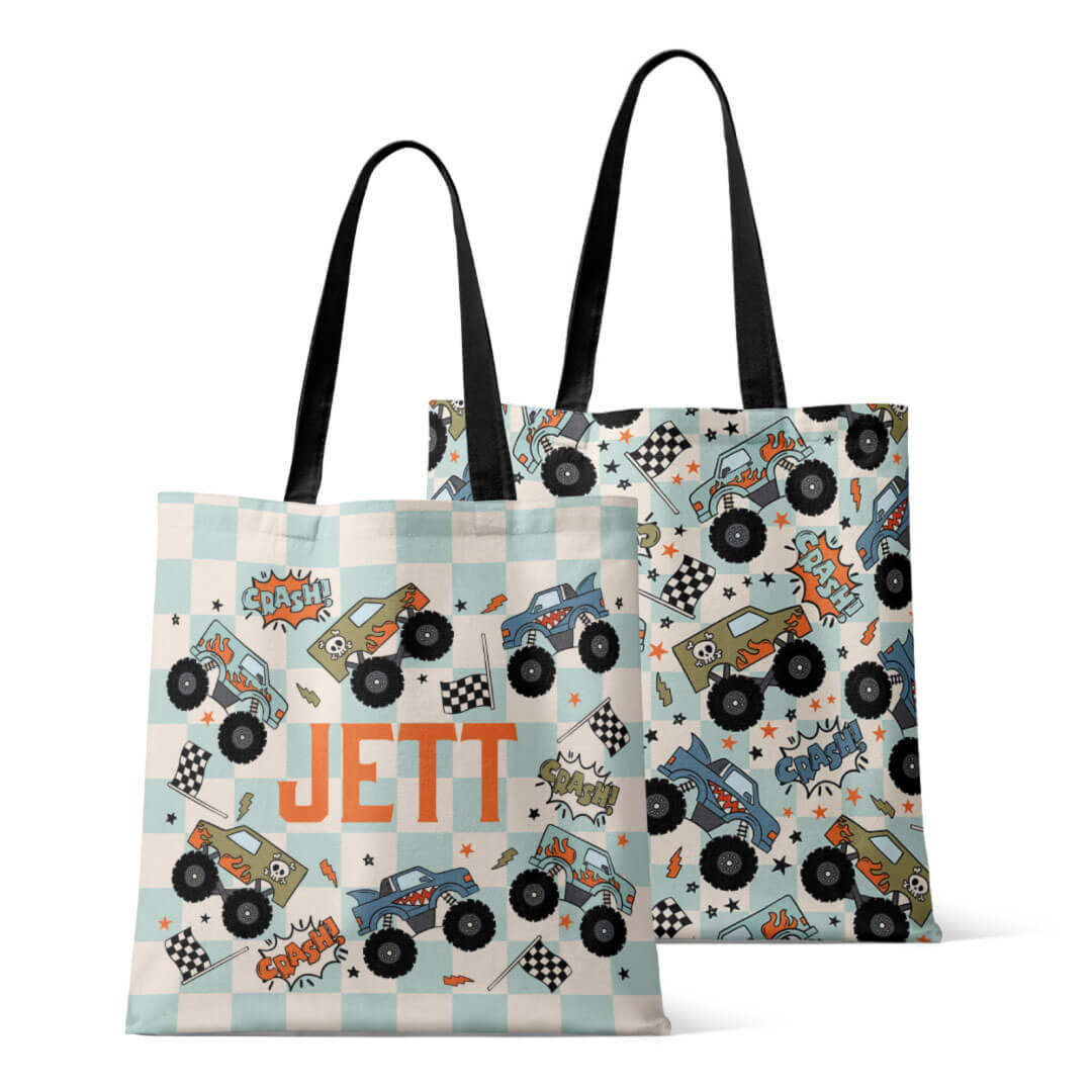 Personalized Tote Bags in Big Wheelin' | Caden Lane