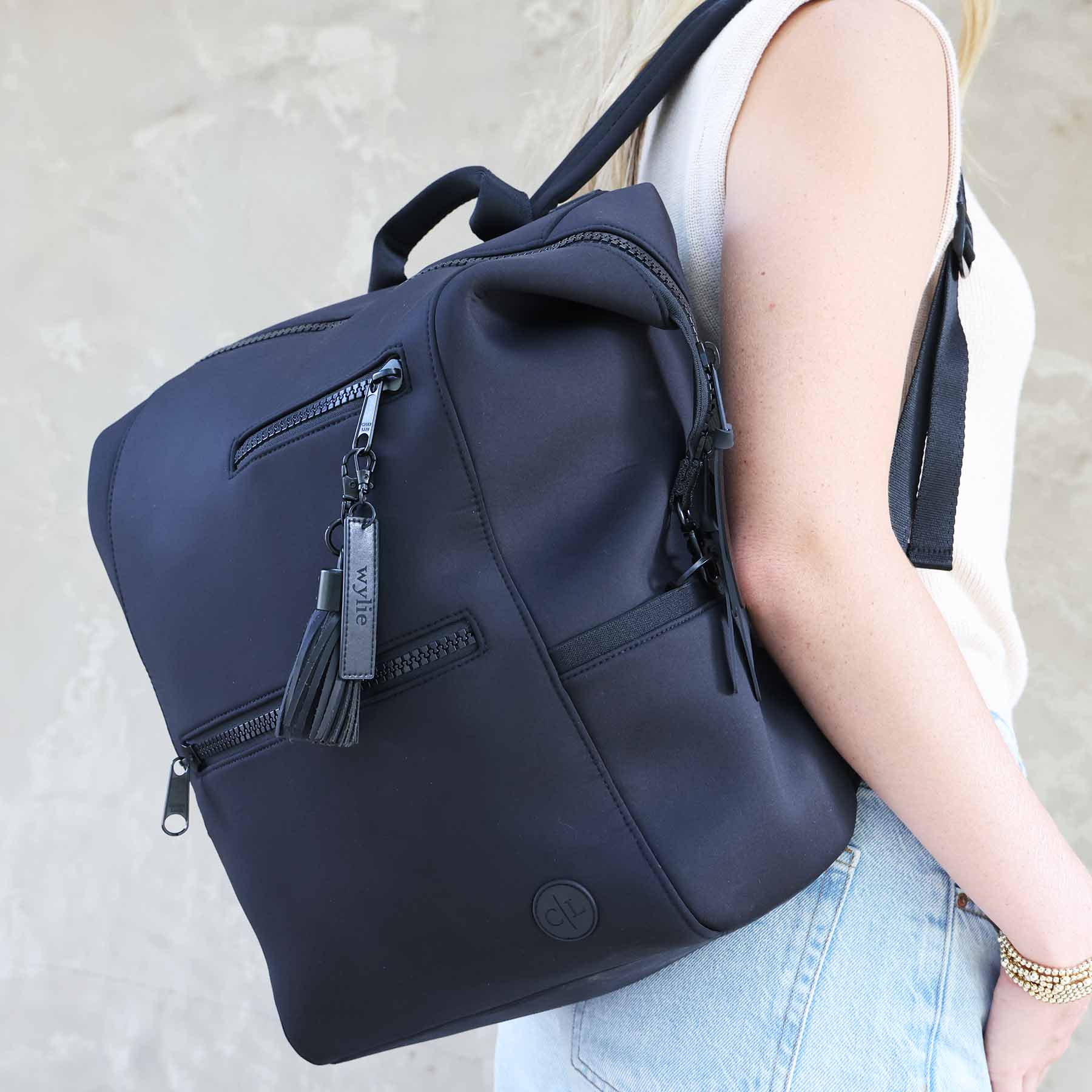 Weslie Diaper Backpack in Black | Caden Lane