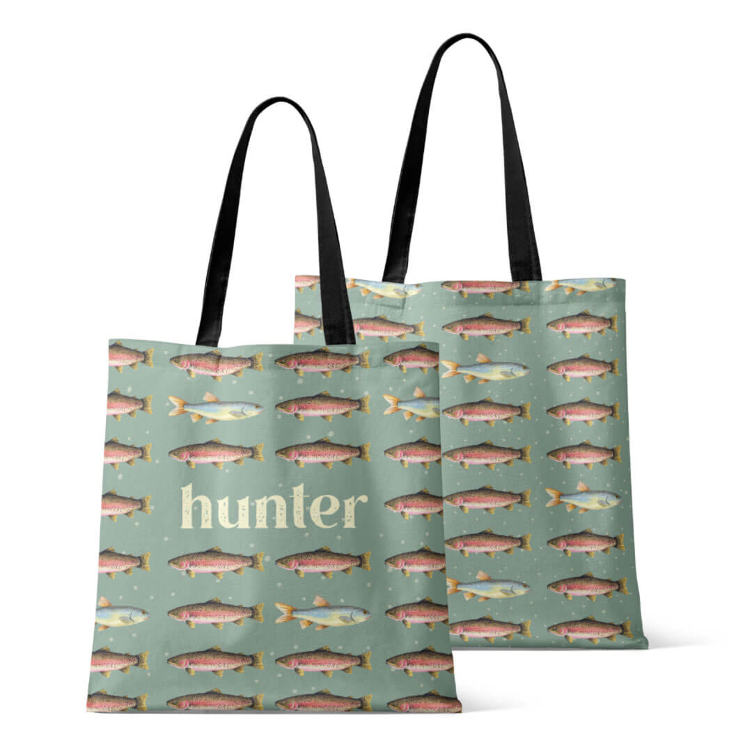 Personalized Tote Bags in Freshwater Friends | Caden Lane