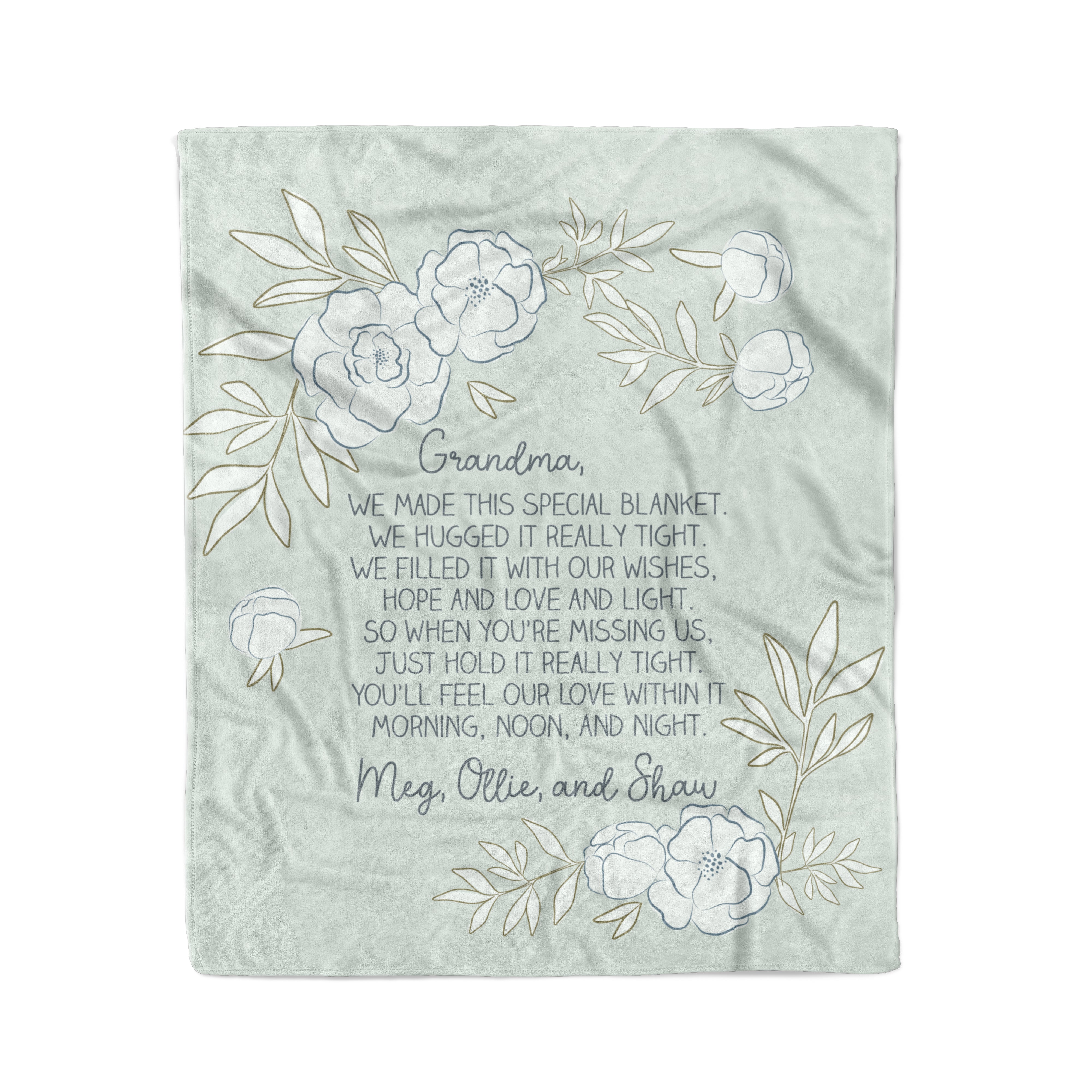 Personalized Blanket in Made With Love | Caden Lane