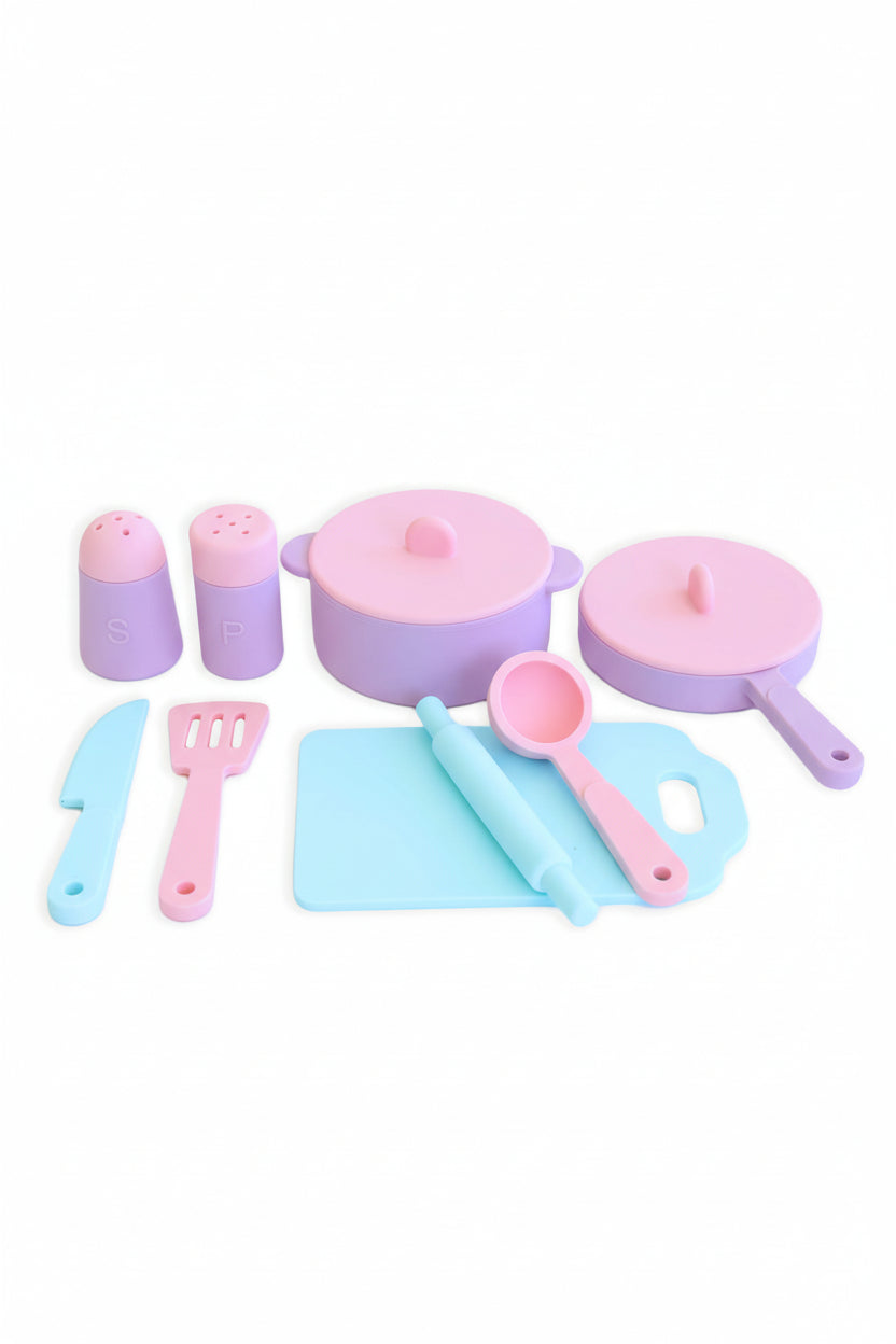 Silicone Play Kitchen Set in Mermaid Colors | Caden Lane