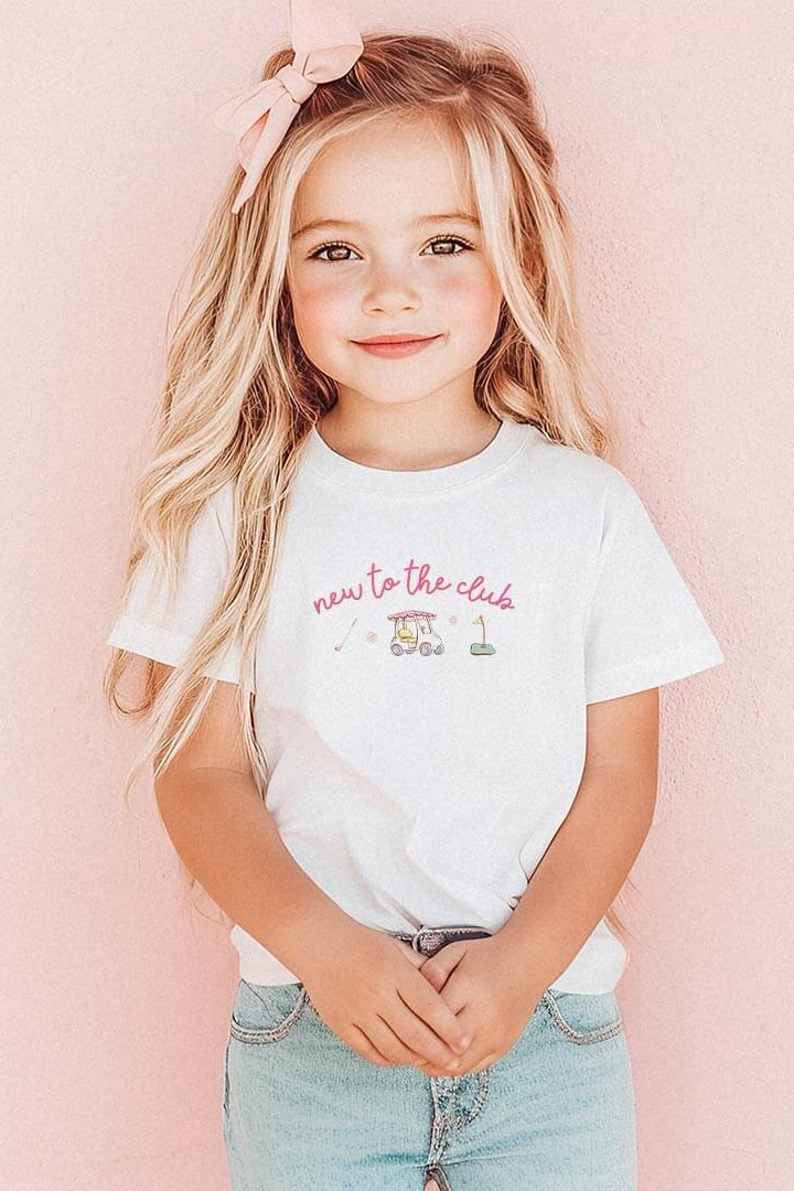 New To The Club Kids Graphic Tee | White – Caden Lane