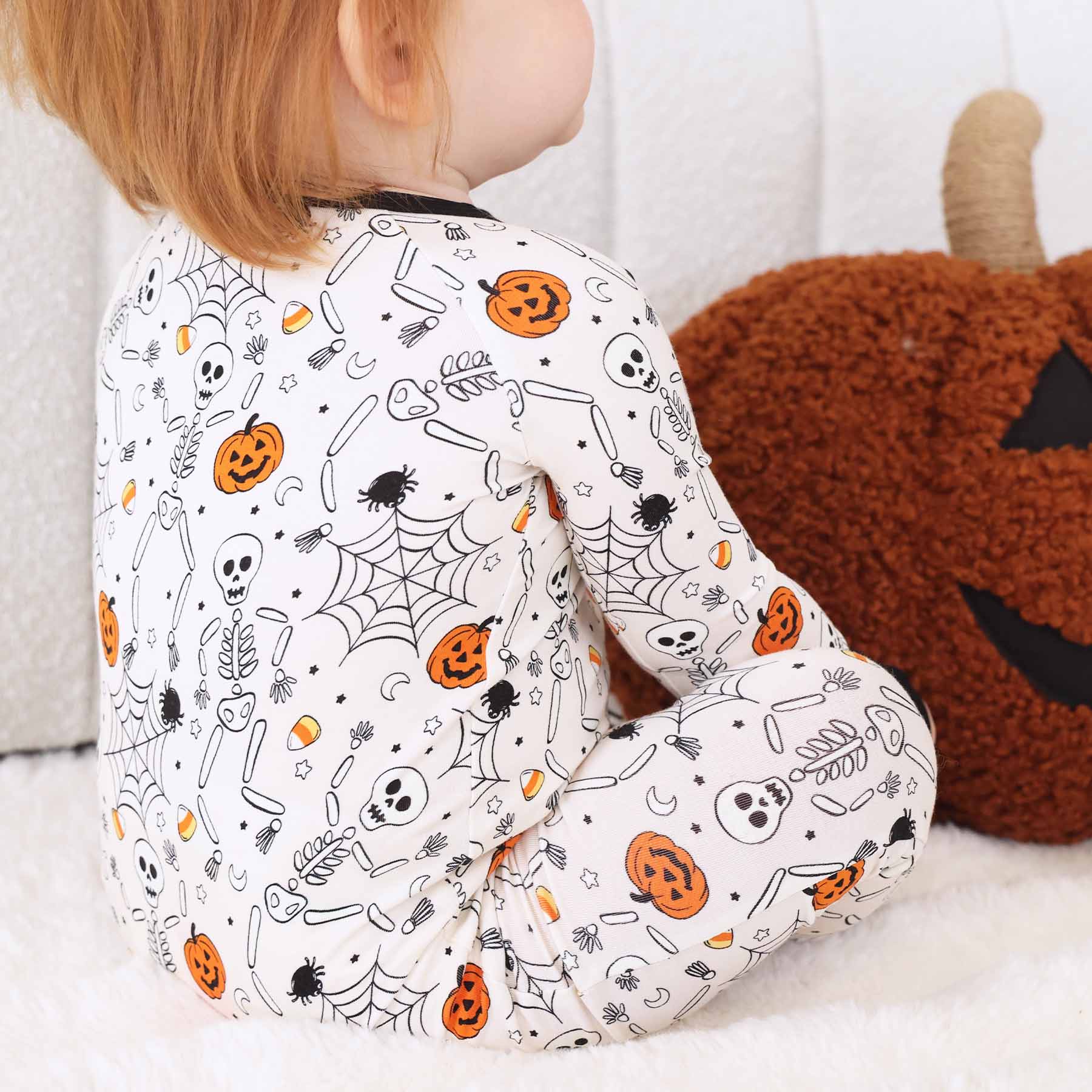 Silly Skellies Convertible Zip Romper | Caden Lane