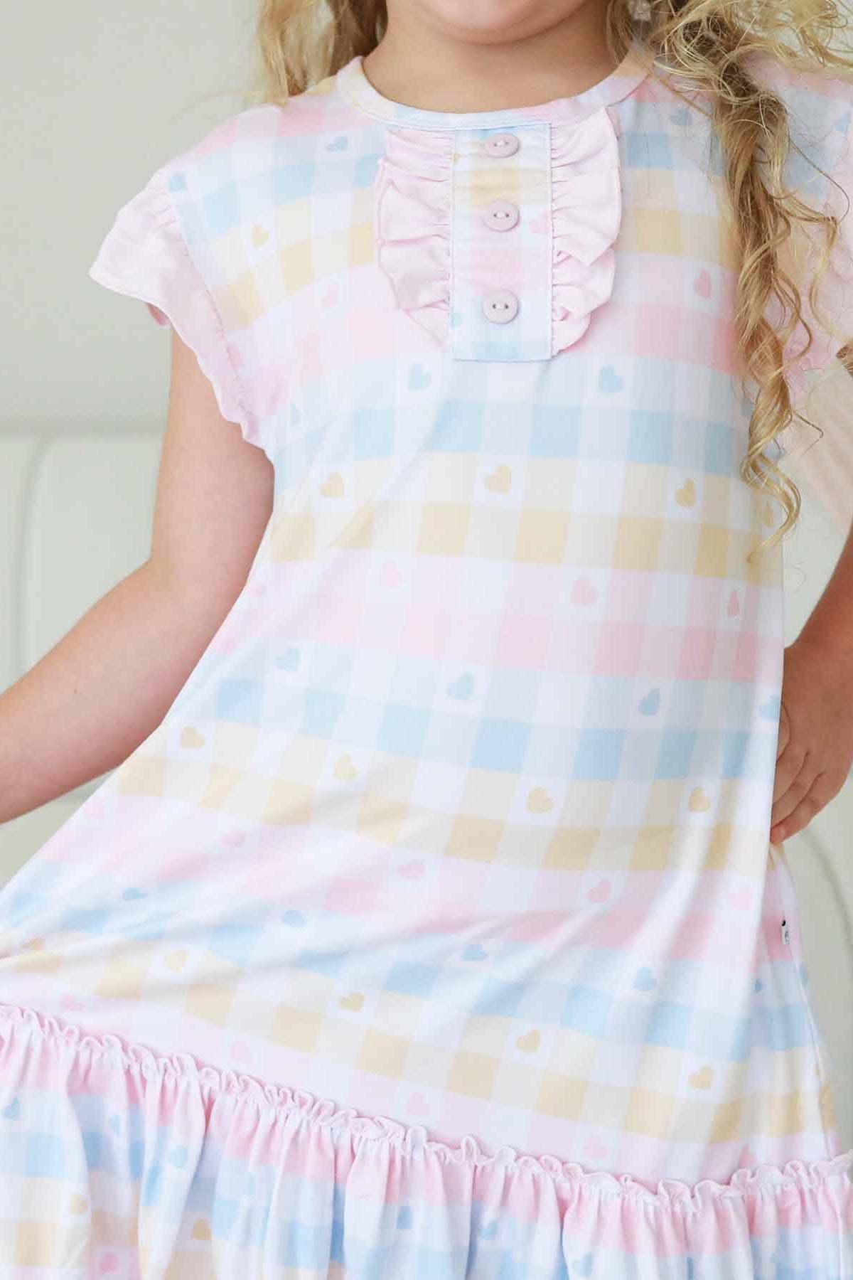 Full Length Ruffle Nightgown in Sweet Sleep | Caden Lane
