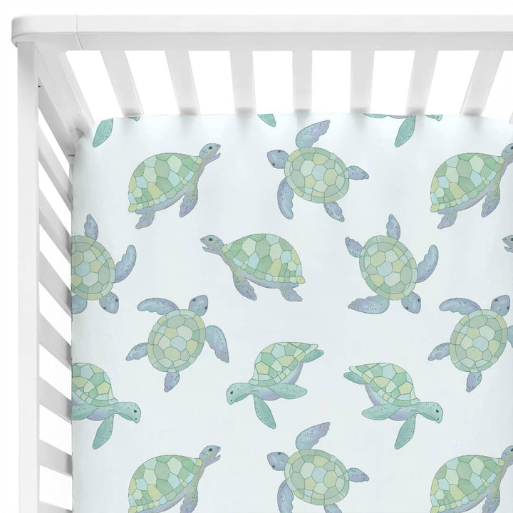 Totally Turtles Crib Sheet | Caden Lane